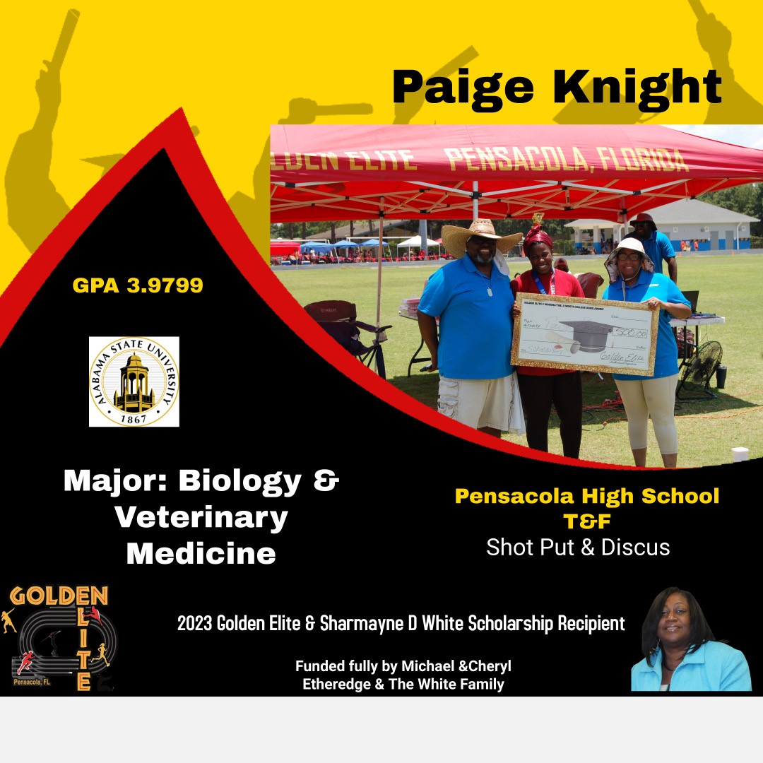 COLLEGE SCHOLARSHIP – Golden Elite Track and Field Club